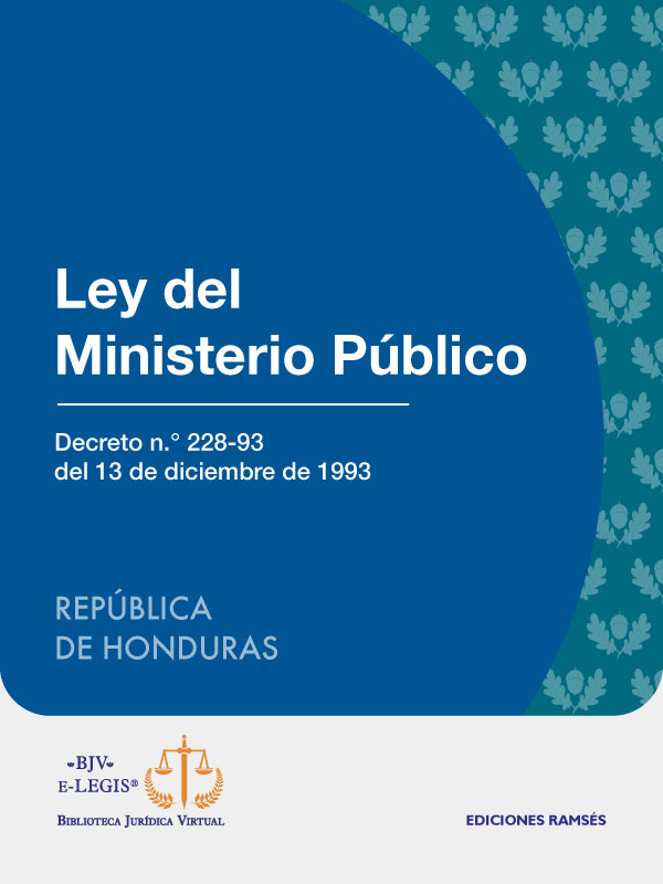 Ley del Ministerio Público — BJV E-Legis®